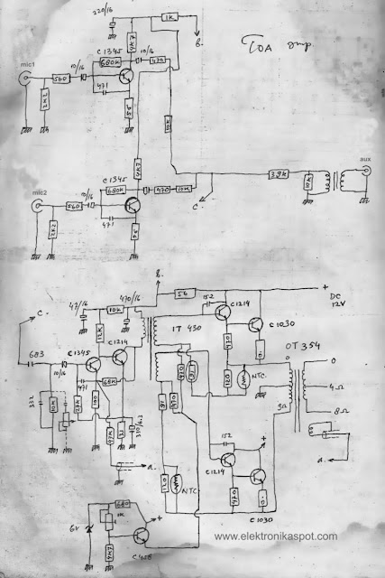 Vintage TOA Amplifier | Elektronika Spot