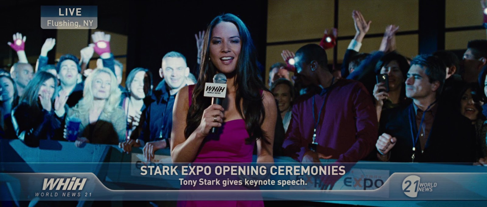 Olivia Munn as Chess Roberts | Iron Man 2 (2010) - Celebrity Magazine