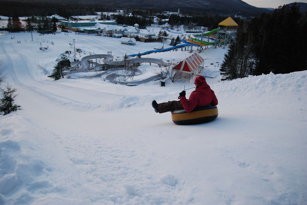 Escapade hivernale au Québec: Glissades à Valcartier