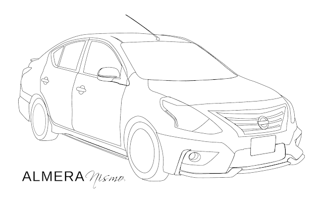 TRACING VECTOR [NISSAN ALMERA Nismo] 2016