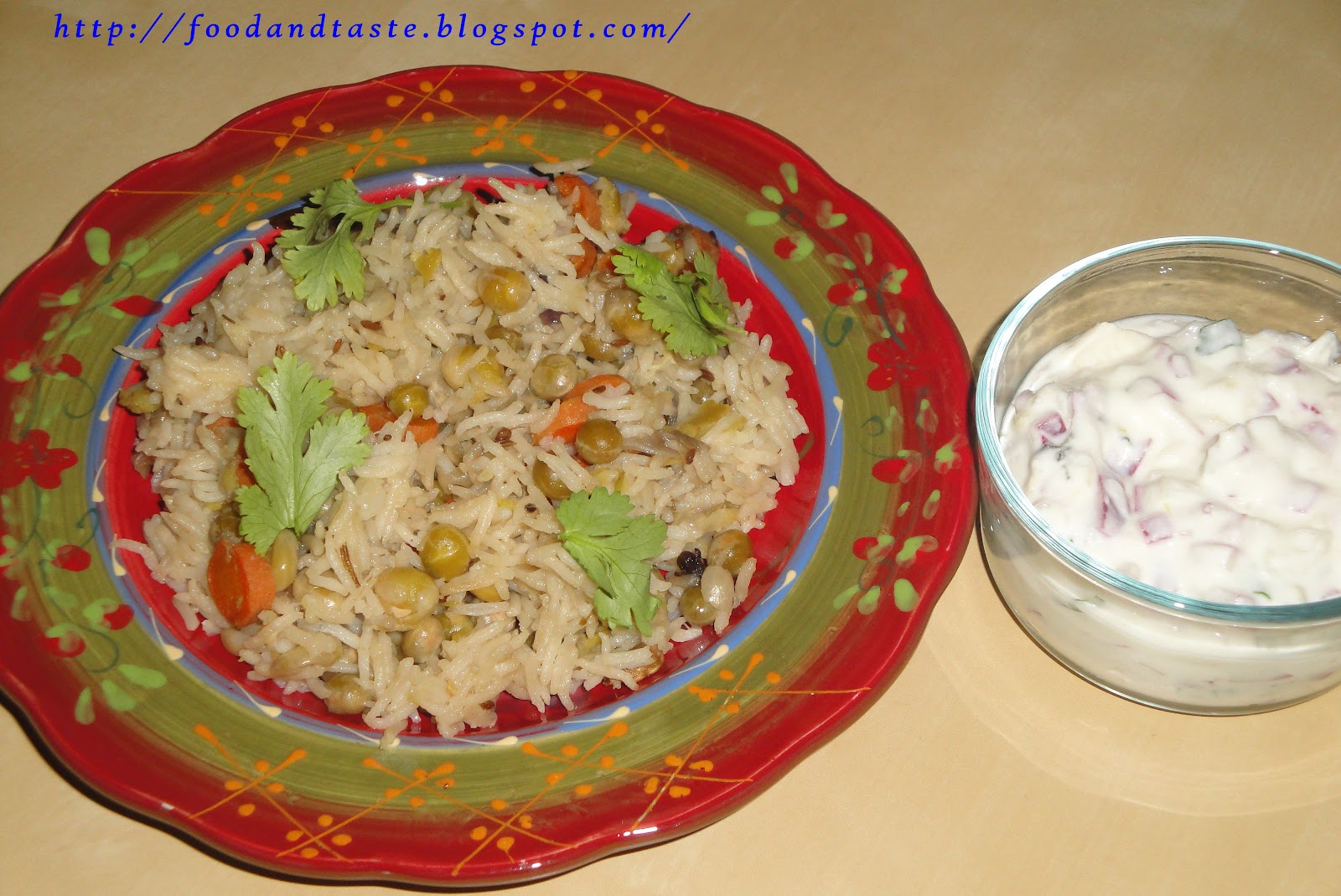 Food and Taste: Peas Fried Rice (Matar chawal)-Indian Recipe