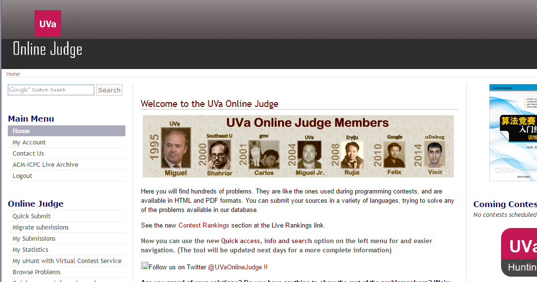 Getting started with UVa Online Judge