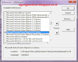 VBA EXCEL UNTUK IMPORT DATABASE DARI ADODB, MYSQL, SQL SERVER DAN ...