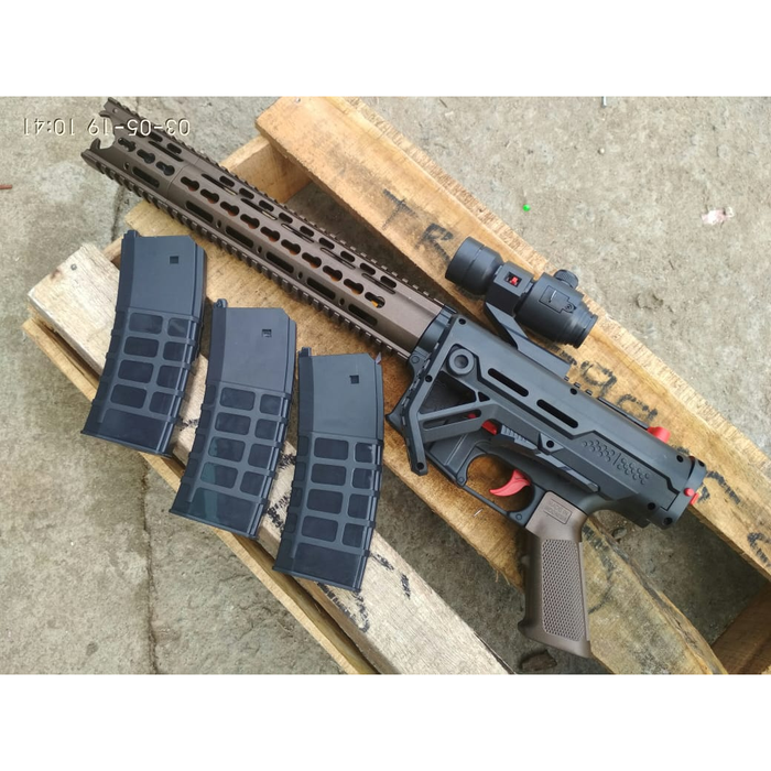 jual airsoft gun PREDATOR M4 WIRECUTTER LVOA SKIN TITANIUM
