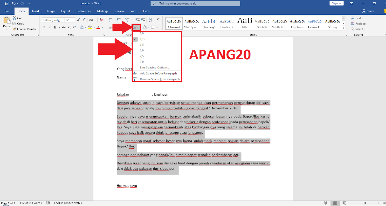 Cara Mengatur Paragraph Dan Line Spacing Di Microsoft Word - Apang20 Cara Mengatur Paragraph Dan Line Spacing Di Microsoft Word - Apang20