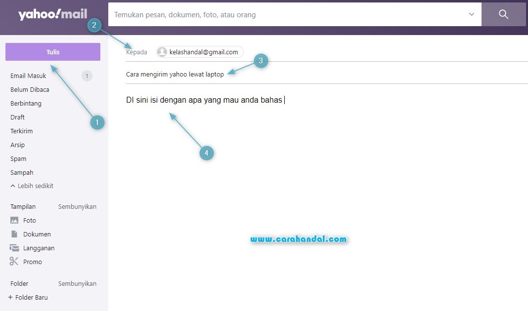 Cara Mengirim Email Yahoo di HP dan Laptop - Cara Handal