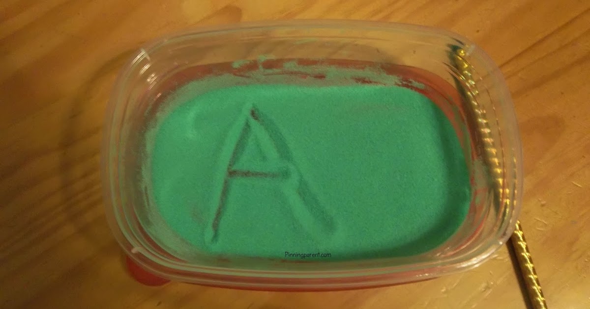 Letter Recognition with Sand