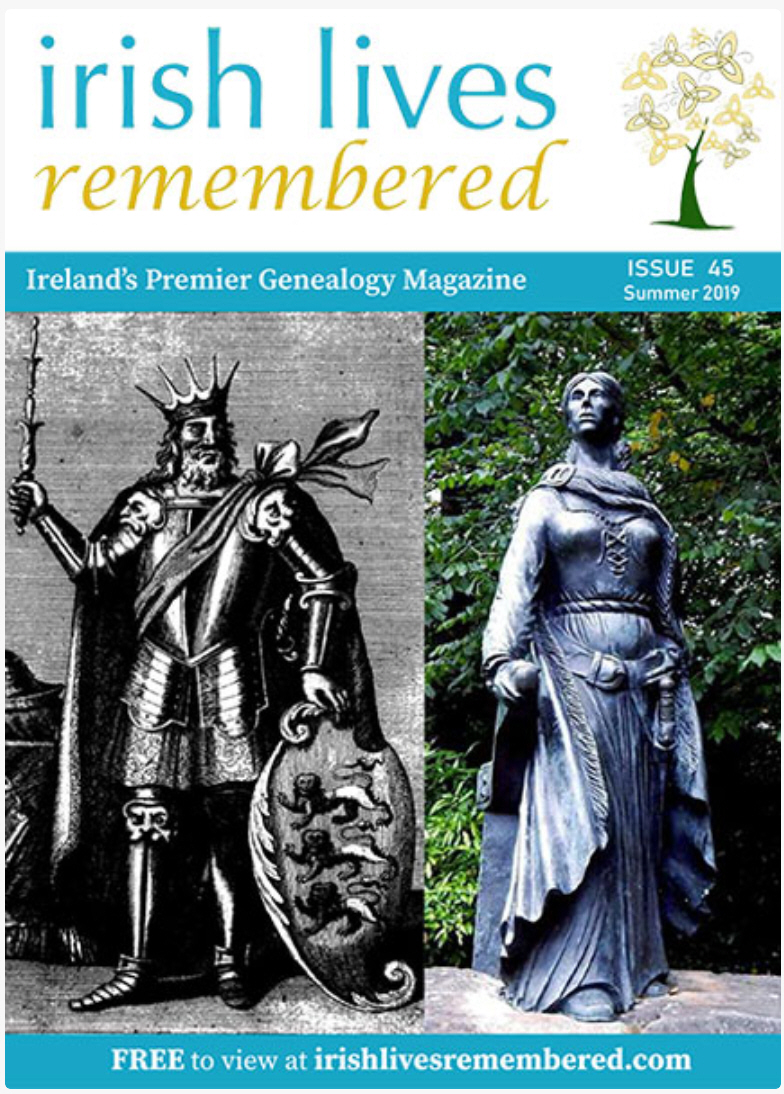 Canada's Anglo-Celtic Connections: Latest Irish Lives Remembered magazine