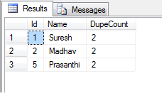 SQL Server Query to Get Count of Duplicate Records from Table - ASP.NET ...