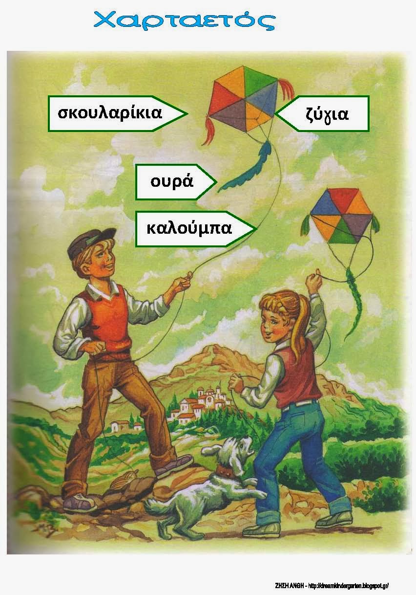 Το νέο νηπιαγωγείο που ονειρεύομαι : Πίνακας αναφοράς για το χαρταετό