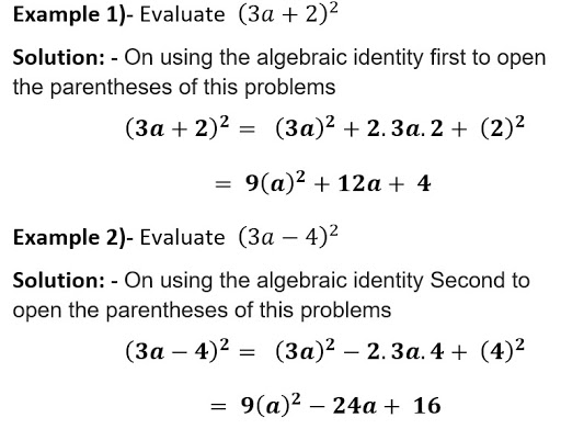 Mathematics : Mathematics Formula Algebra - Identities