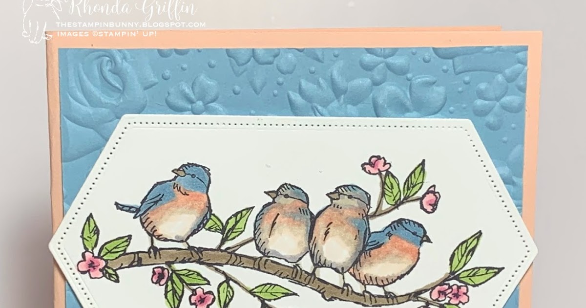 The Stampin' Bunny: Free as a Bird Nested Stitched Labels Bluebirds and ...