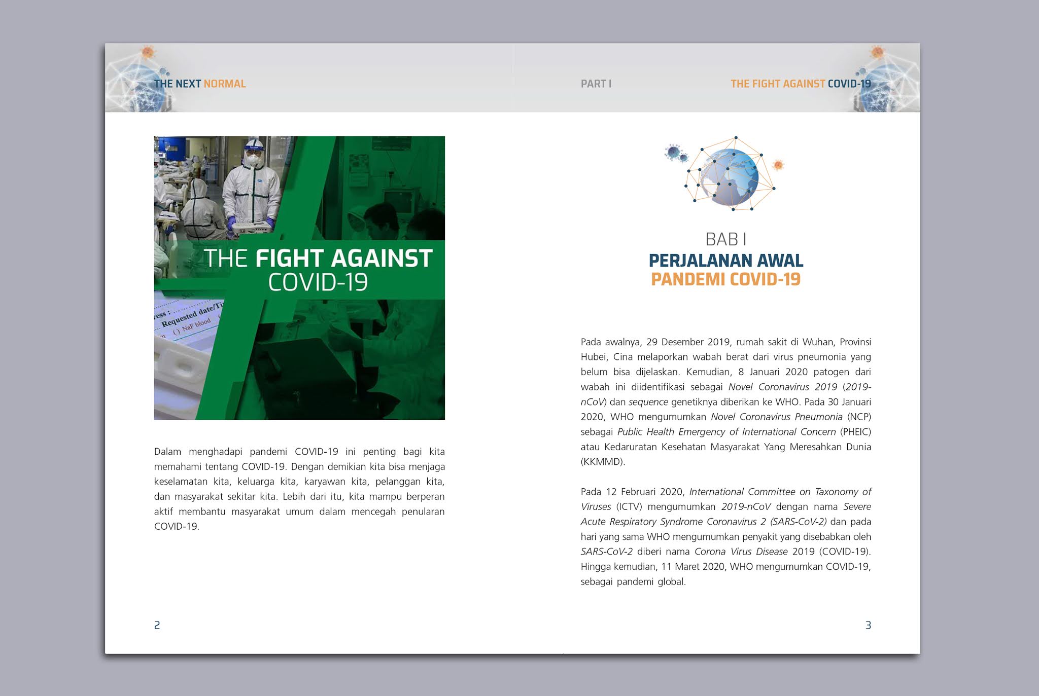 Layout dan Desain Cover buku: THE NEXT NORMAL - karya dr. Gamal Albinsaid