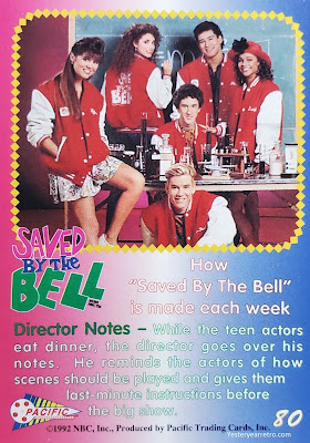 Retro Scans: 1992 Saved by the Bell TV Photo Cards Foil Pack