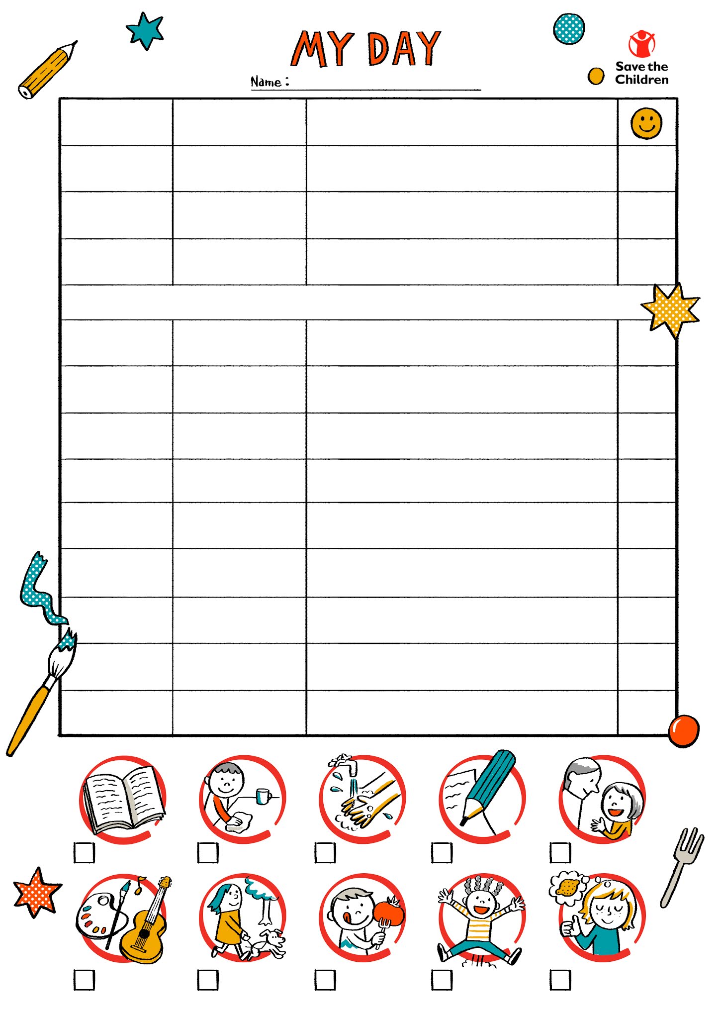 Children Daily Schedule Template Certificate Letter Children Daily Schedule Template Certificate Letter