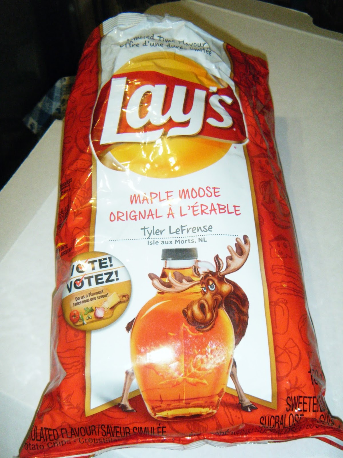 Denim and Dorky Hats: Lay's Maple Moose Potato Chips