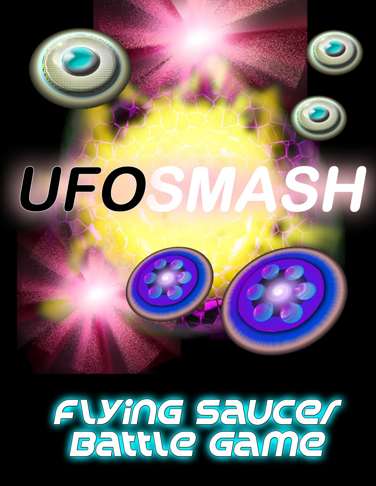 UFO Smash: Flying Saucer Battle Game: 2 - 4 Player Version