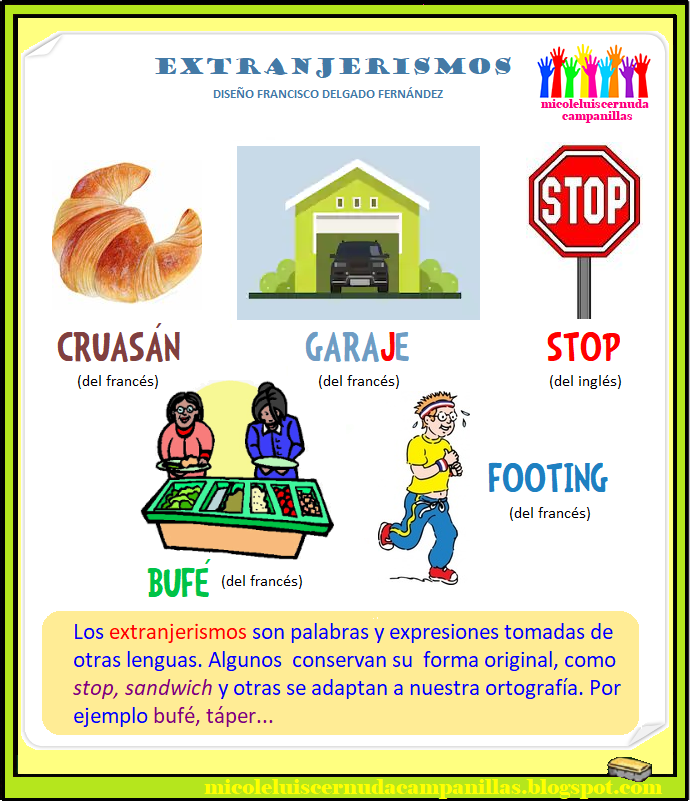 Mi cole Luis Cernuda, Campanillas.: 4º "Extranjerismos y Neologismos"