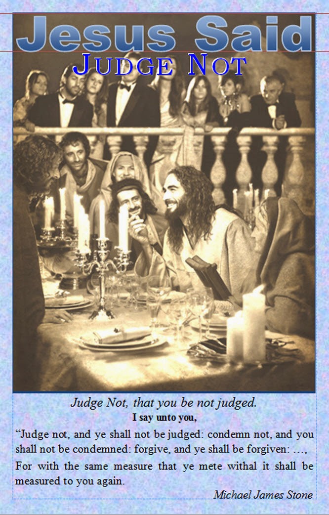 The ChapBooks of Michael James Stone: Jesus Said: Judge Not "Cover"