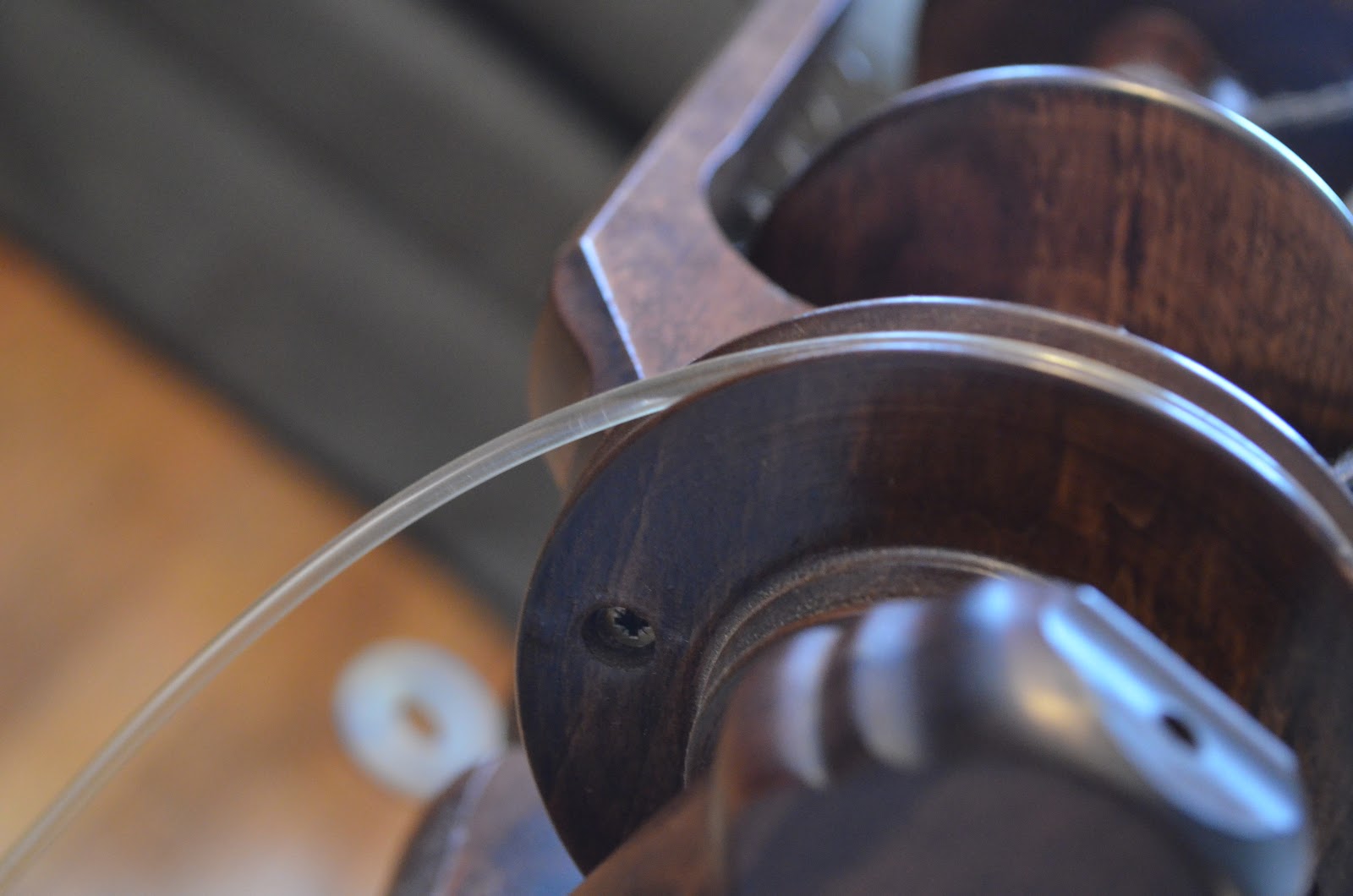 Iron Oak Farm: Intro to Spinning: Threading the Wheel