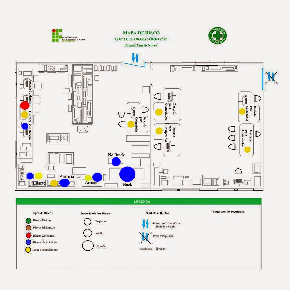 Mapa de Risco CTI IFRN Câmpus Currais Novos | Portal da Prevenção