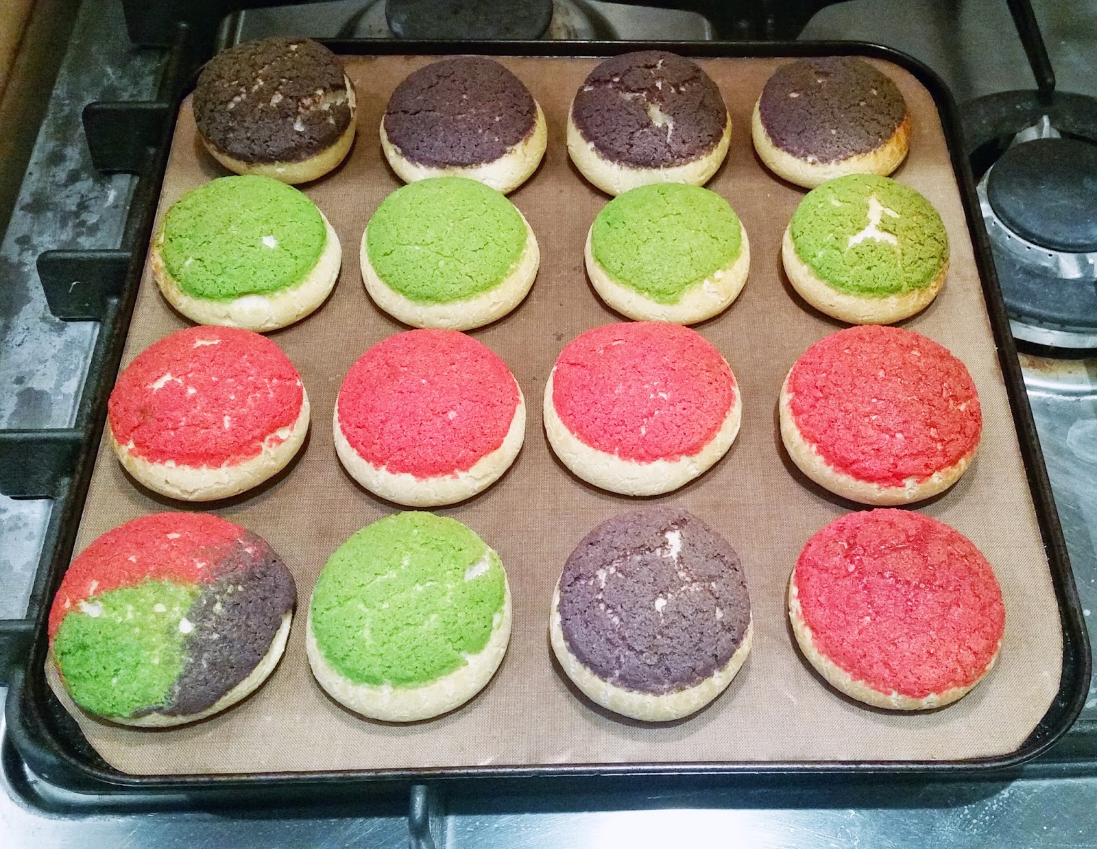 Pandan, Ube and Strawberry Craquelin Profiteroles – Recipe