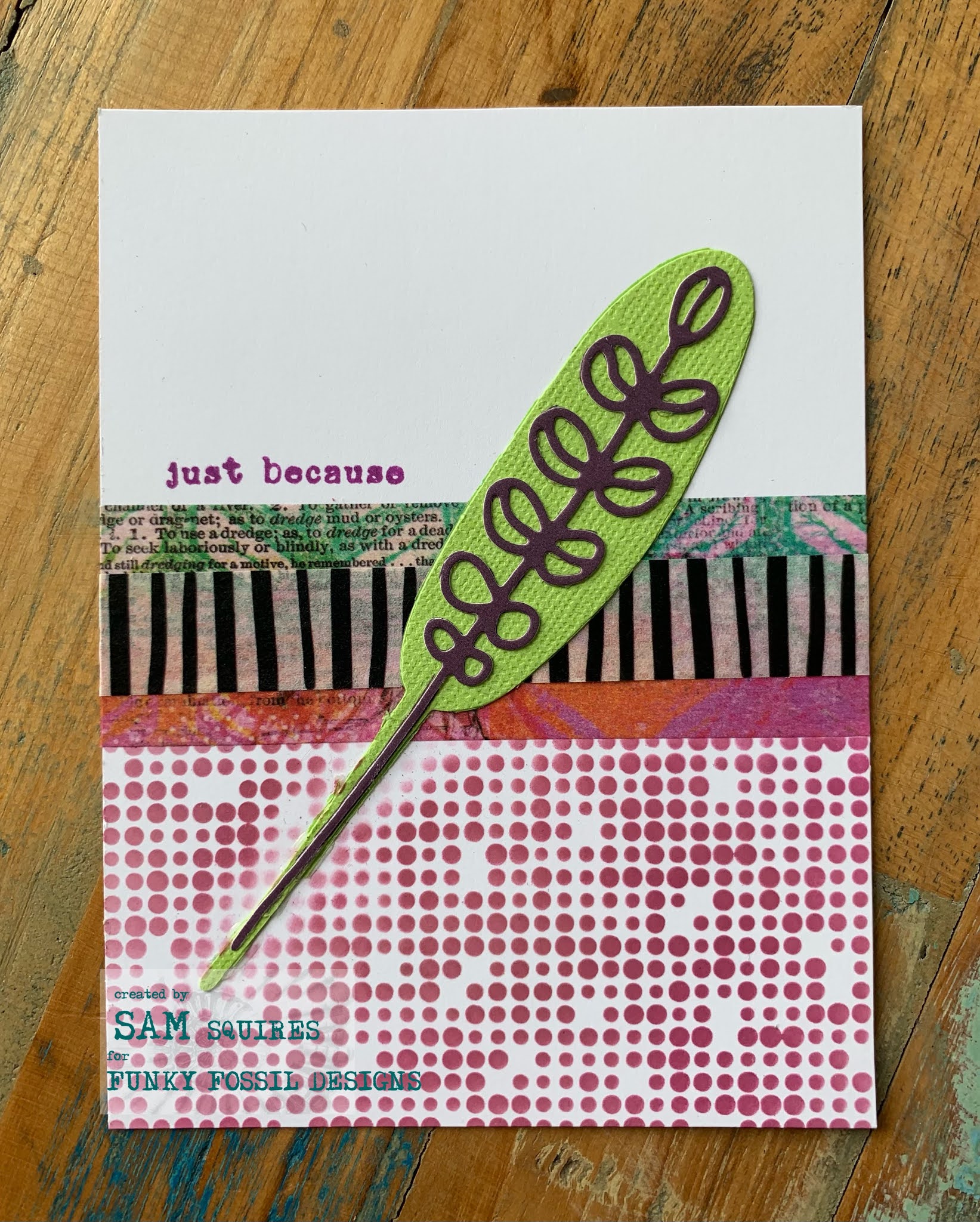 A Crafting Niche: Funky Fossil Designs "Quirky Tree Die" preview #3