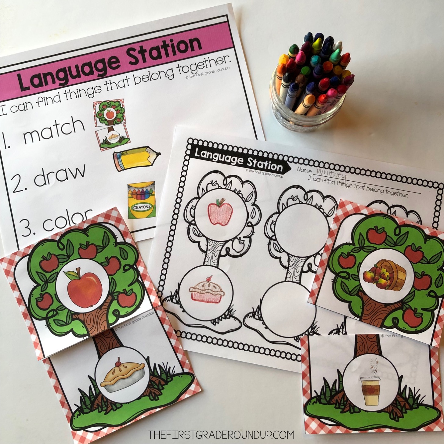 4 Kindergarten Vocabulary Activities & Center Ideas - The First Grade ...