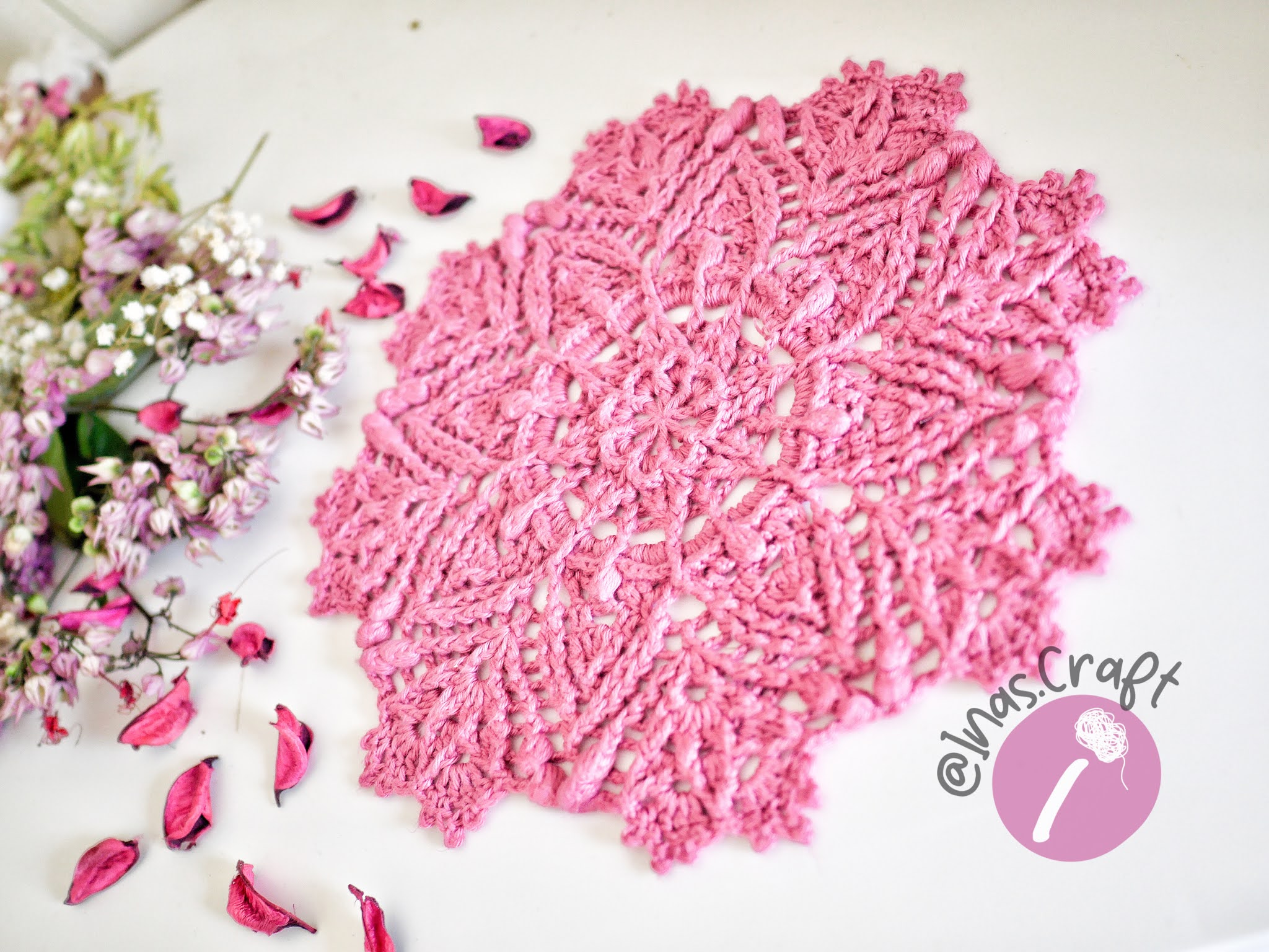 Azalea Doily (Crochet Pattern) - Inas Craft