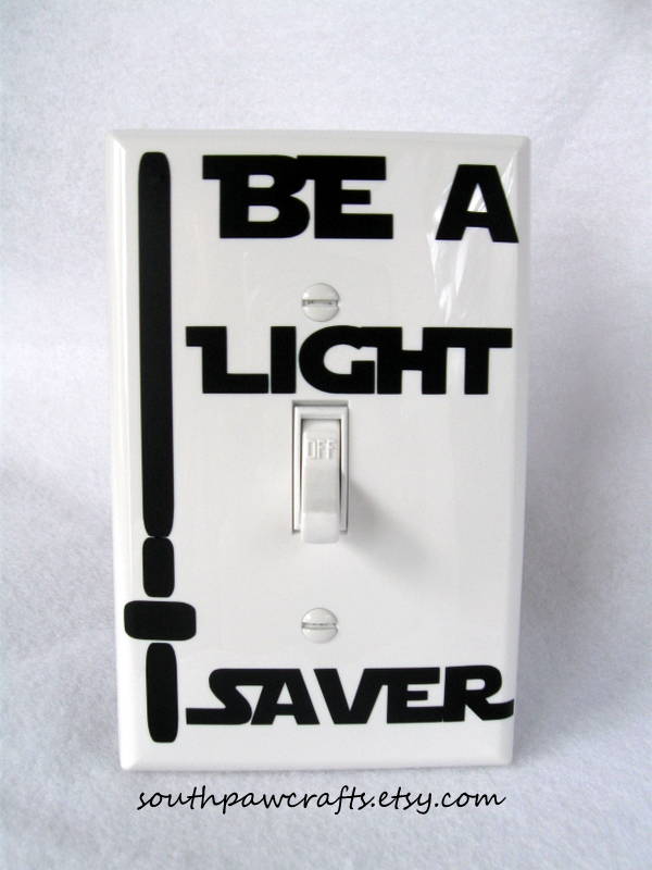 Southpaw Crafts: The Latest Bright Idea - Fun Light Switch Plate Covers