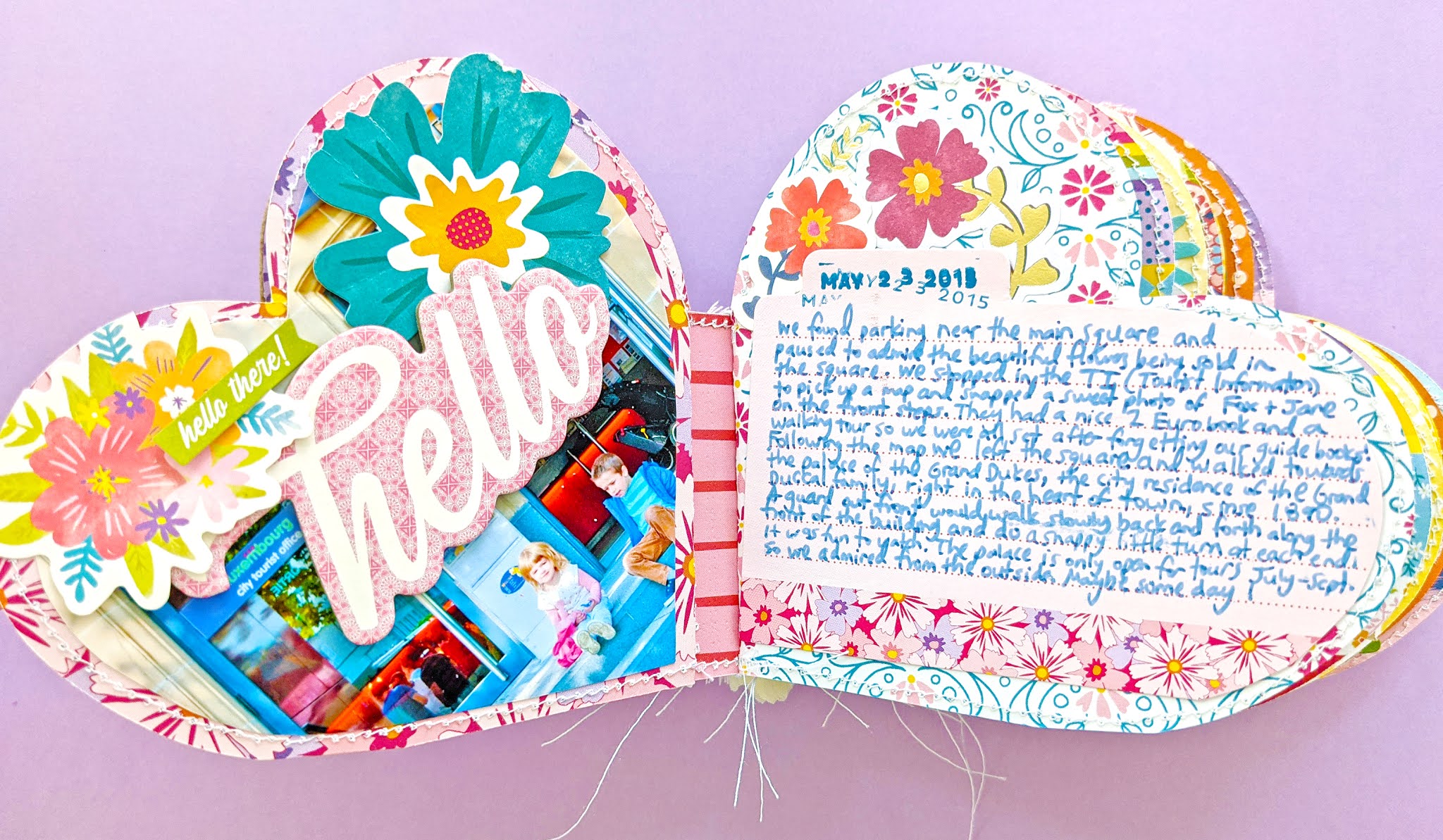 Luxembourg Heart-Shaped Mini Album by Paige Evans | Paige Taylor Evans