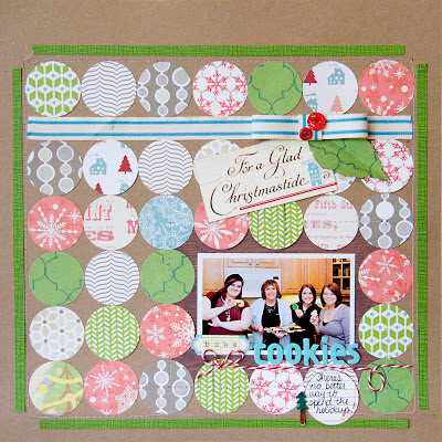 Scrap Happiness: The layout inspired by gift wrap