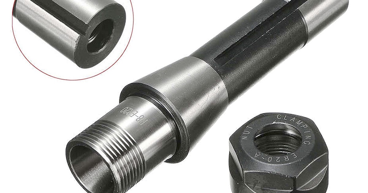 Collet Chuck R8 Arbor ER20 7/16" Holder Straight ER16 CNC Lathe Milling ...