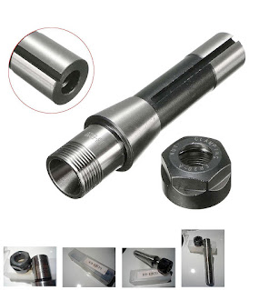 Collet Chuck R8 Arbor ER20 7/16" Holder Straight ER16 CNC Lathe Milling ...