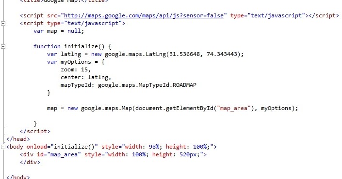 How To Add Google Map In Html Page how-to-add-google-map-in-html-page