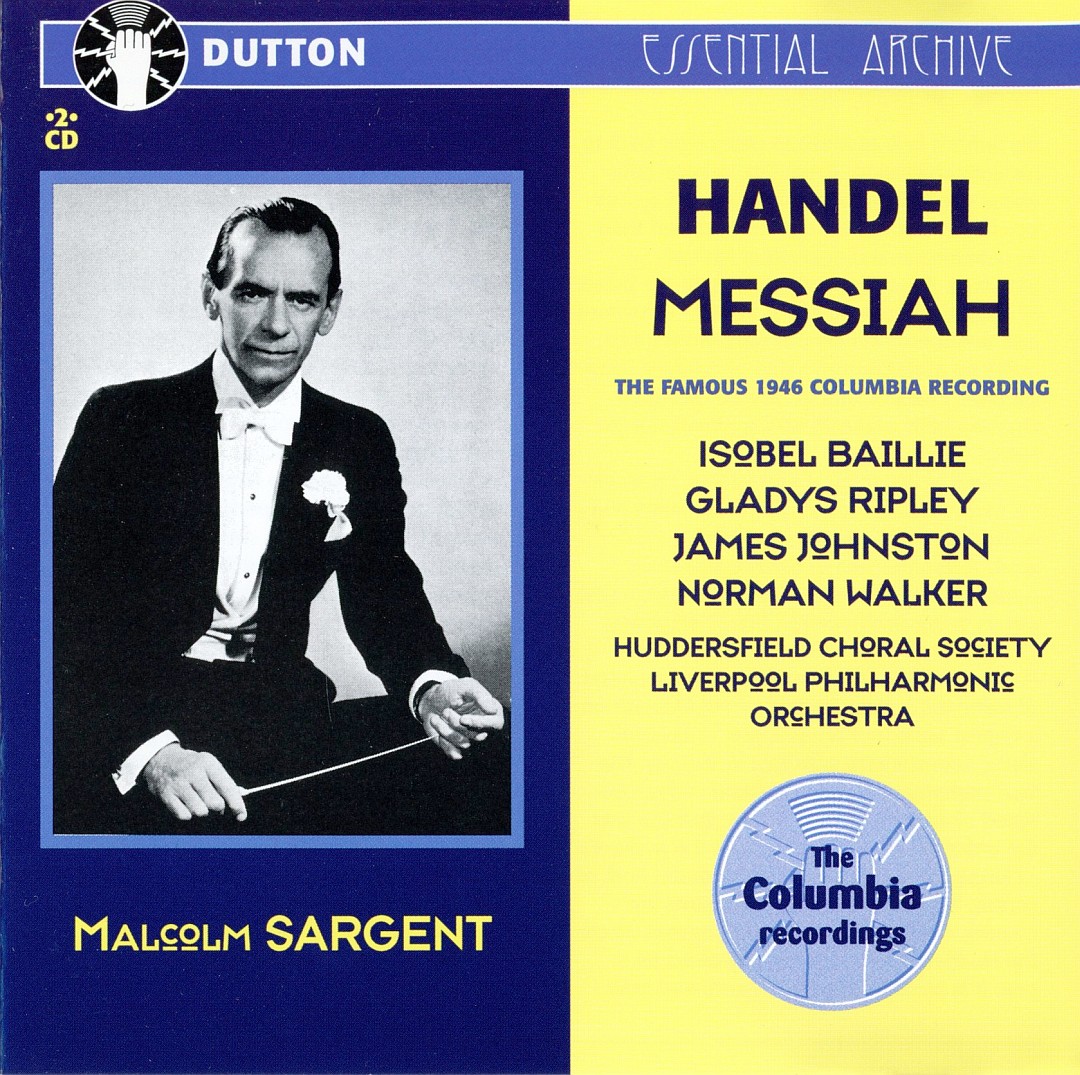 makdelart - classique: Handel - Messiah (Malcolm Sargent, 1946) [2CD]