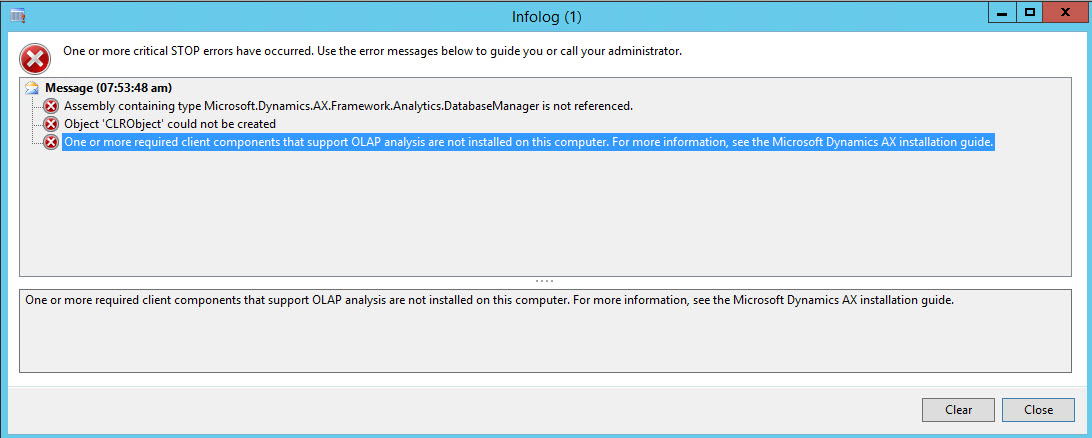 Dynamics Ax 2012 Object Clrobject Could Not Be Create Math Dax