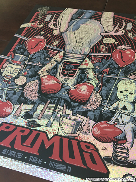 INSIDE THE ROCK POSTER FRAME BLOG: Darin Shock Primus Pittsburgh Poster ...