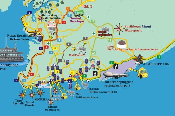 Wisata Balikpapan: Peta Destinasi Wisata di Balikpapan