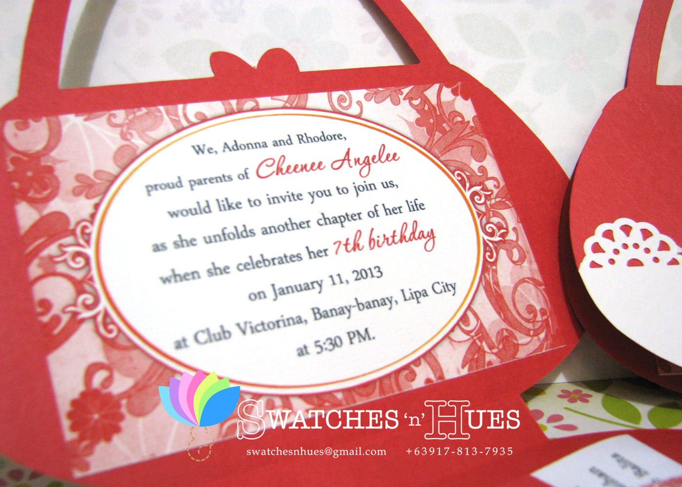 Swatches & Hues : Handmade with TLC: Princess themed purse invitation ...