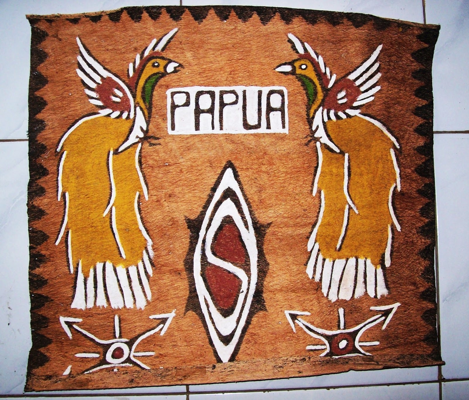 antikcethi.blogspot.com: Lukisan Kulit Kayu Papua