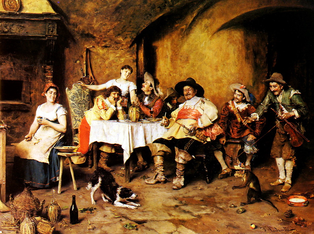 Maher Art Gallery: Federico Andreotti (1847-1930) Italian artist / Rep