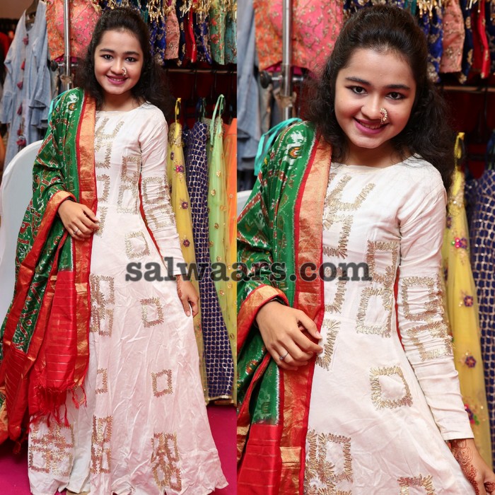 Crushed Salwar with Full Sleeves - Indian Dresses