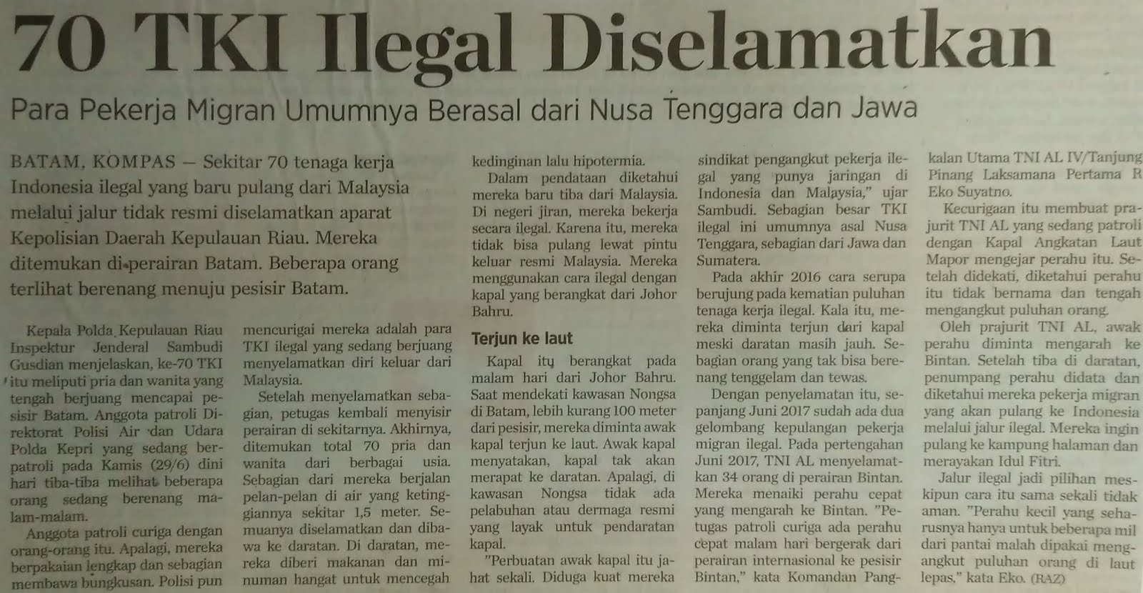 CONTOH ANALISA & JENIS-JENIS BERITA - Alternate News
