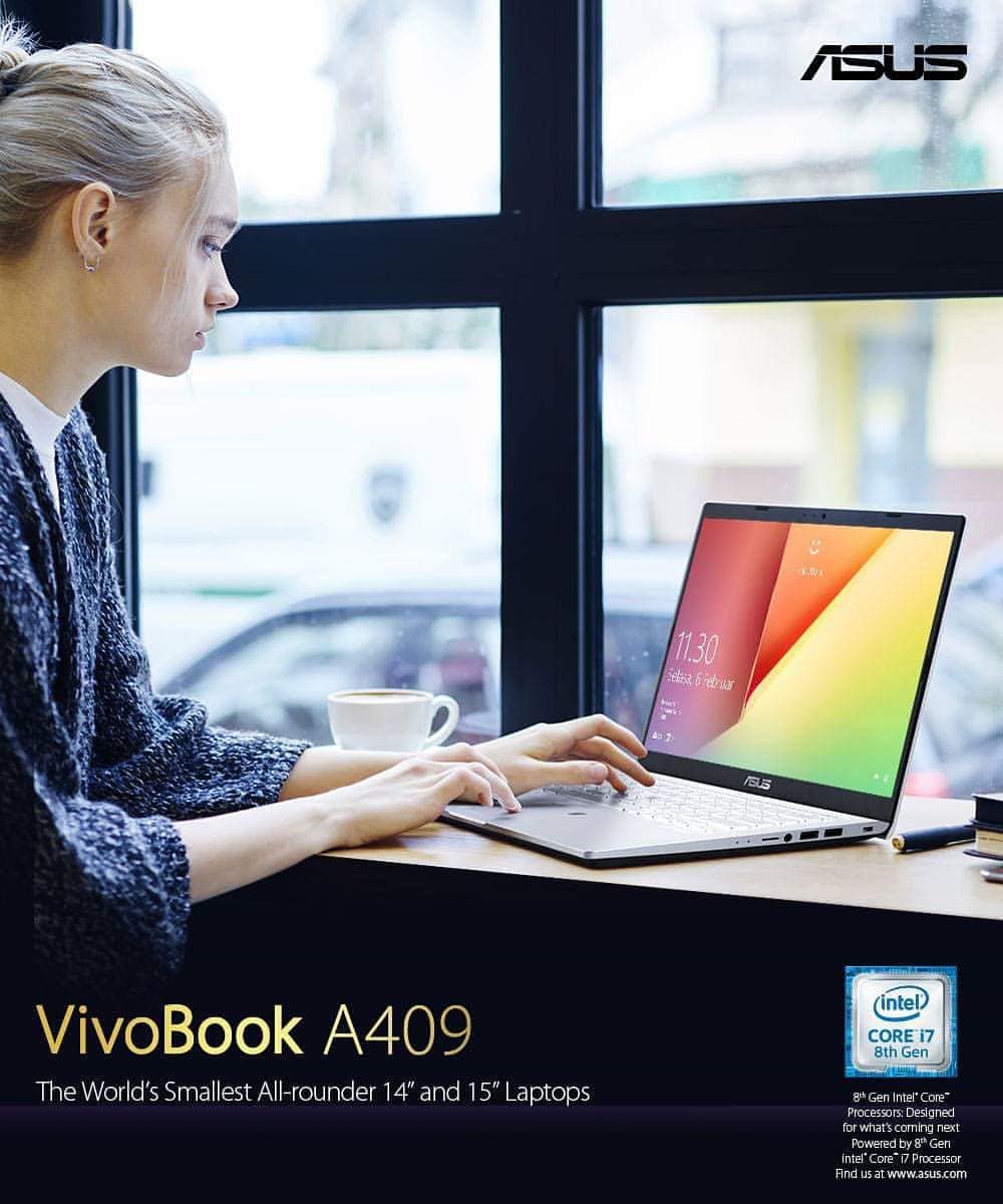 Spesifikasi ASUS VivoBook A409, Laptop Klasik dengan NanoEdge Display