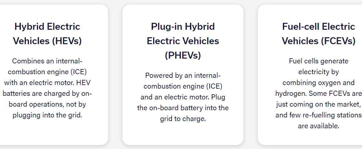Types of EVs