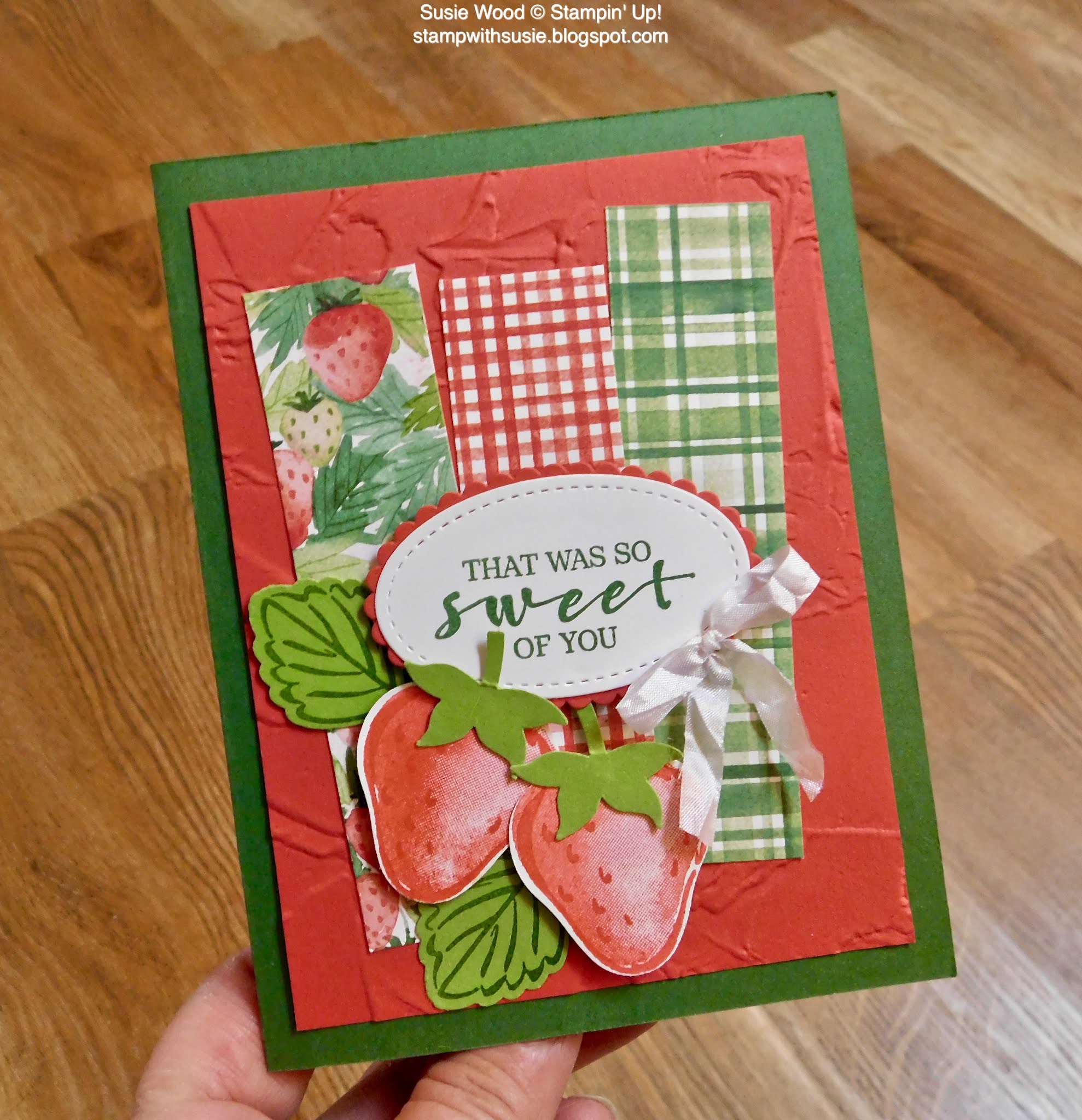 Stamp with Susie: Stampin' Up! Strawberry Builder Punch & Sweet ...