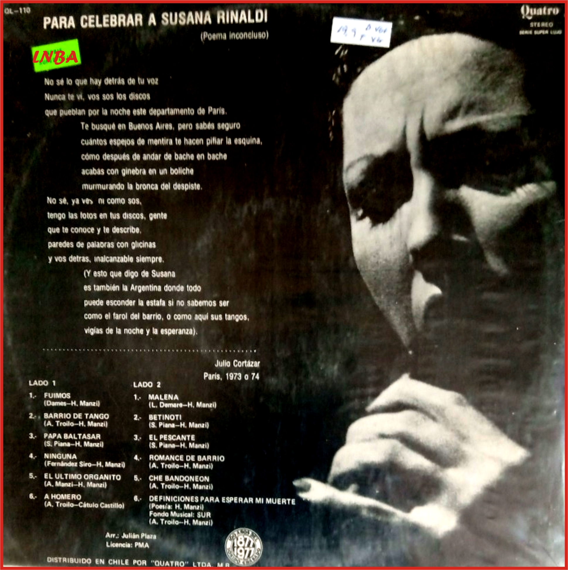 La nova Botica del Aleman.: Tango - Susana Rinaldi - Susana Rinaldi