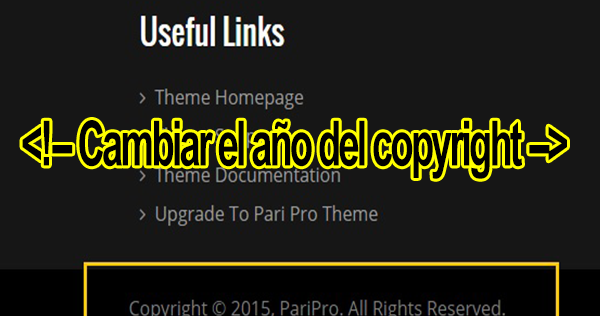 Código para poner copyright en HTML