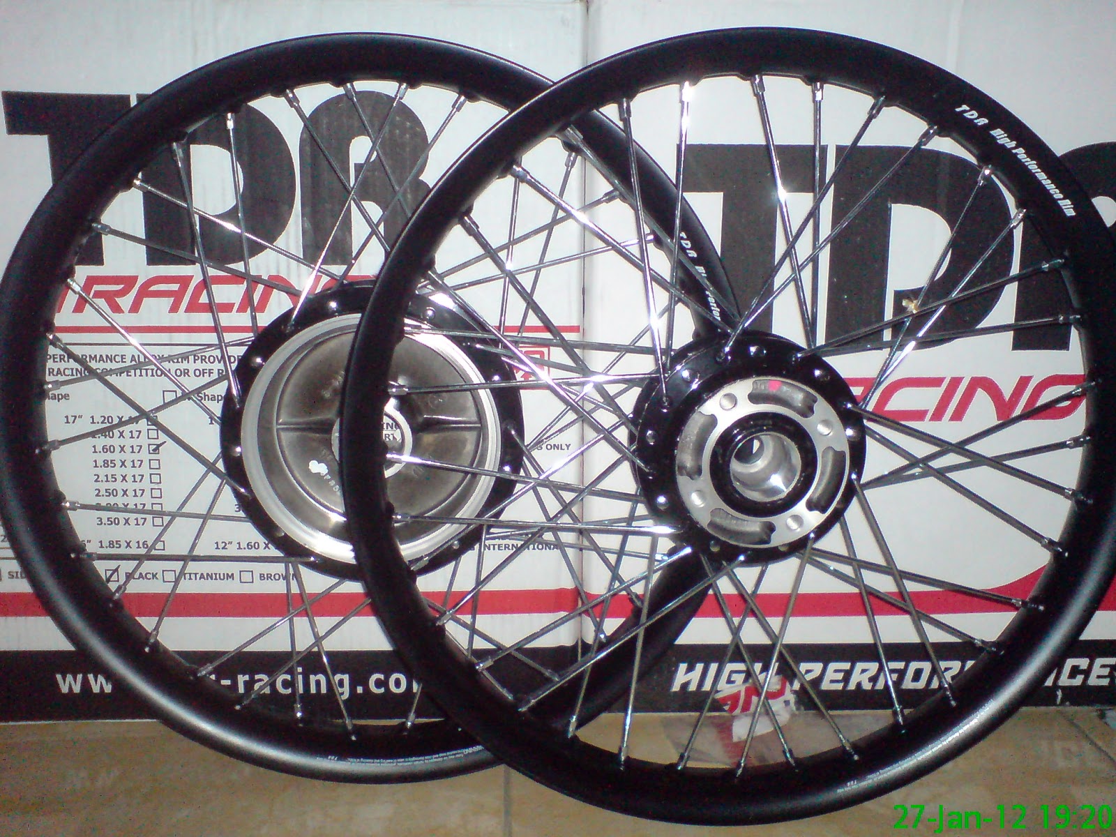Velg TDR Black Untuk Jupiter MX | Velg Motor Murah